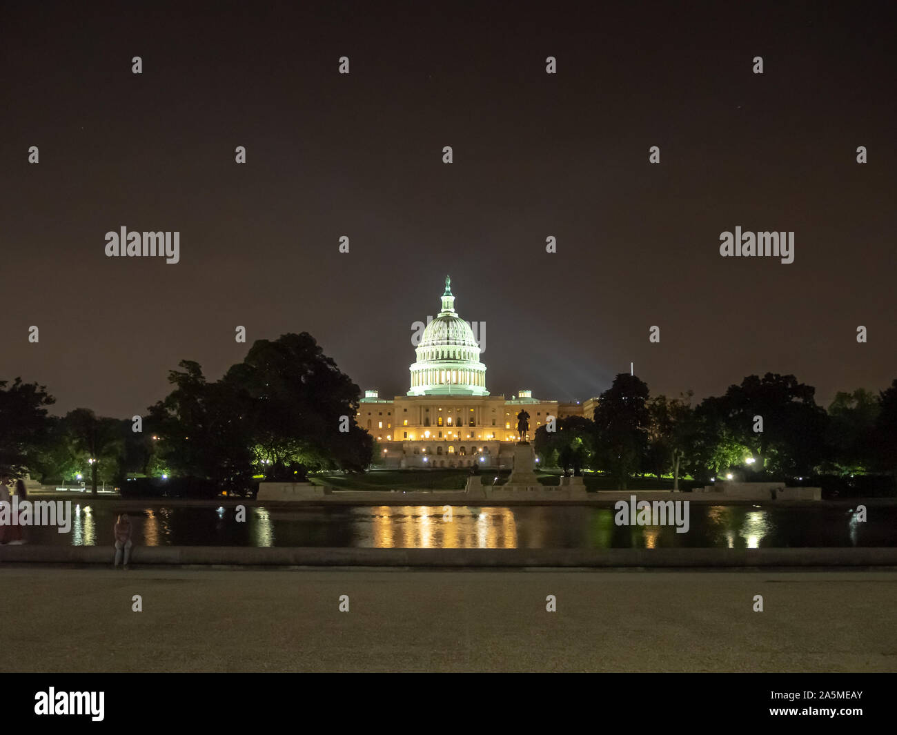 Washington dc over view night hi-res stock photography and images - Alamy