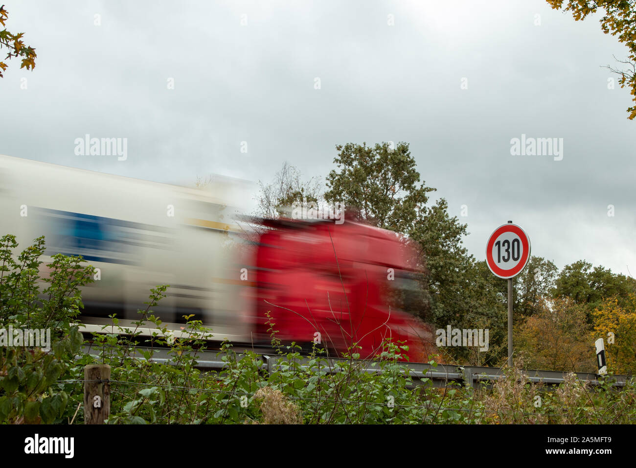 Autobahn germany speed limit sign hi-res stock photography and images ...