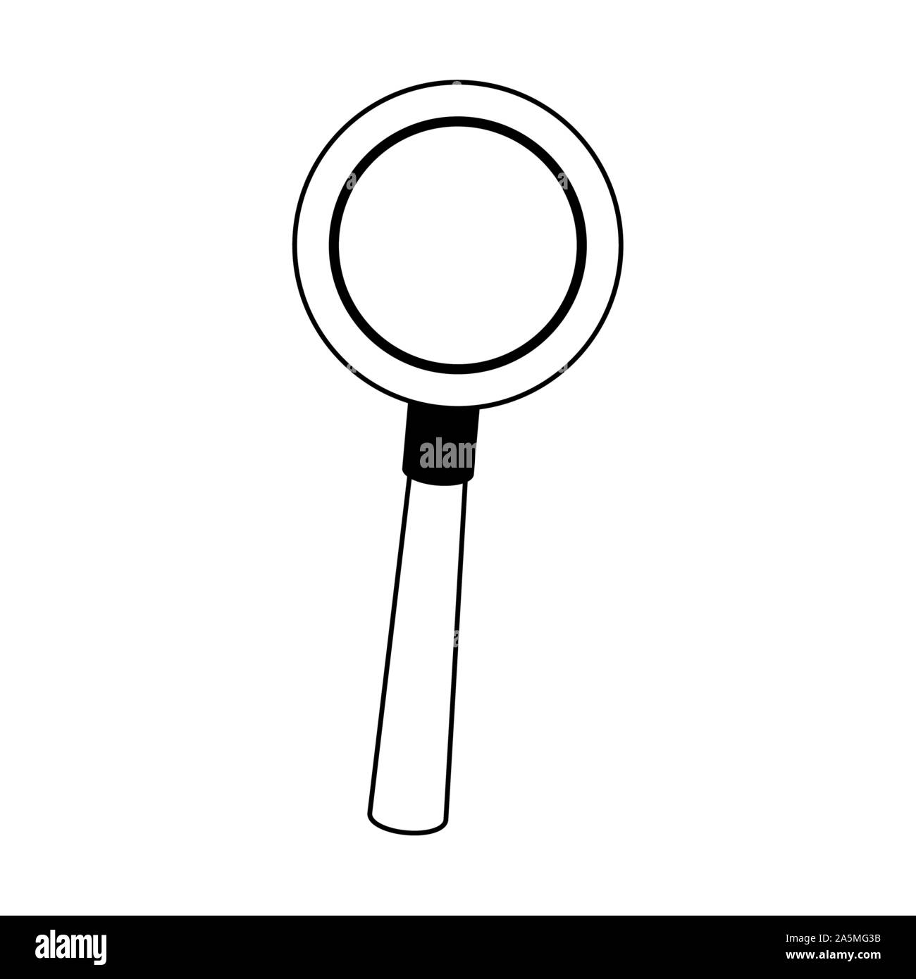 magnifying glass icon, flat design Stock Vector Image & Art - Alamy