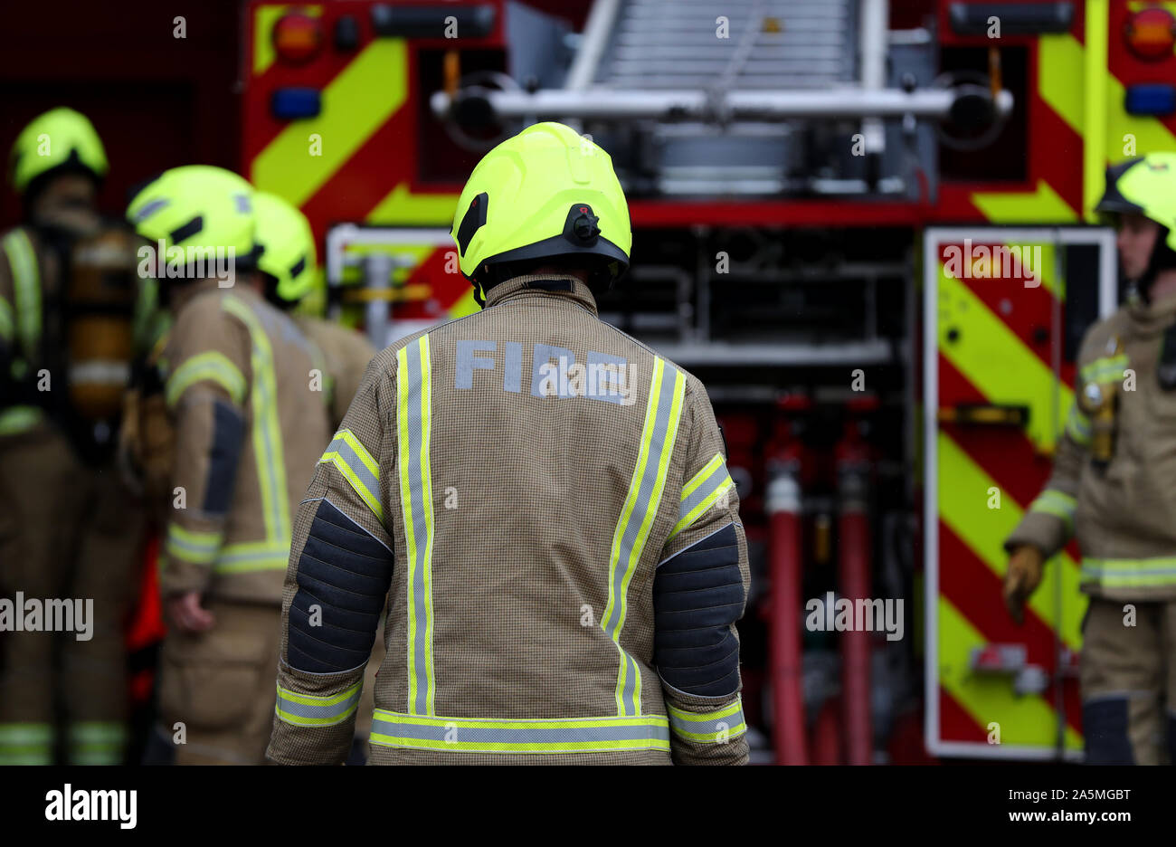 Firefighters at work at a Fire Station in south east London. PA Photo ...