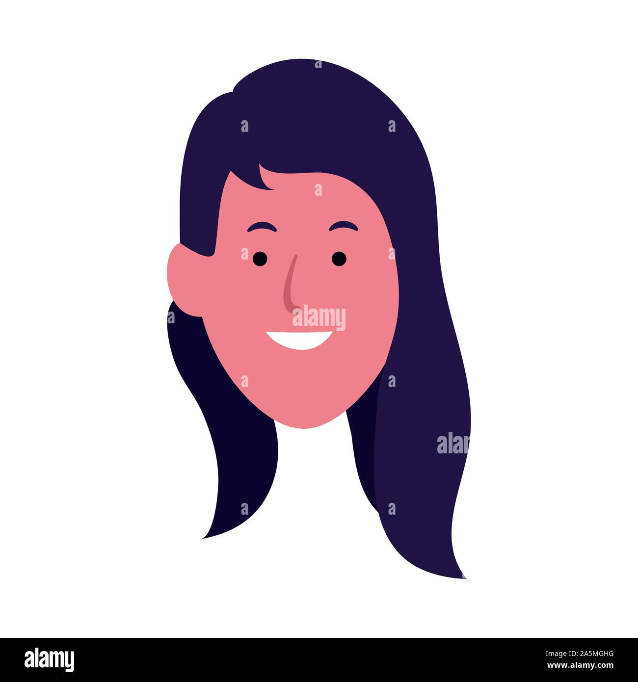 woman with long hair icon image Stock Vector Image & Art - Alamy