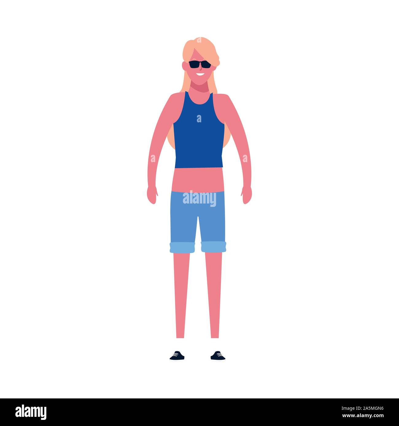 cool woman with sunglasses, colorful design Stock Vector Image & Art ...