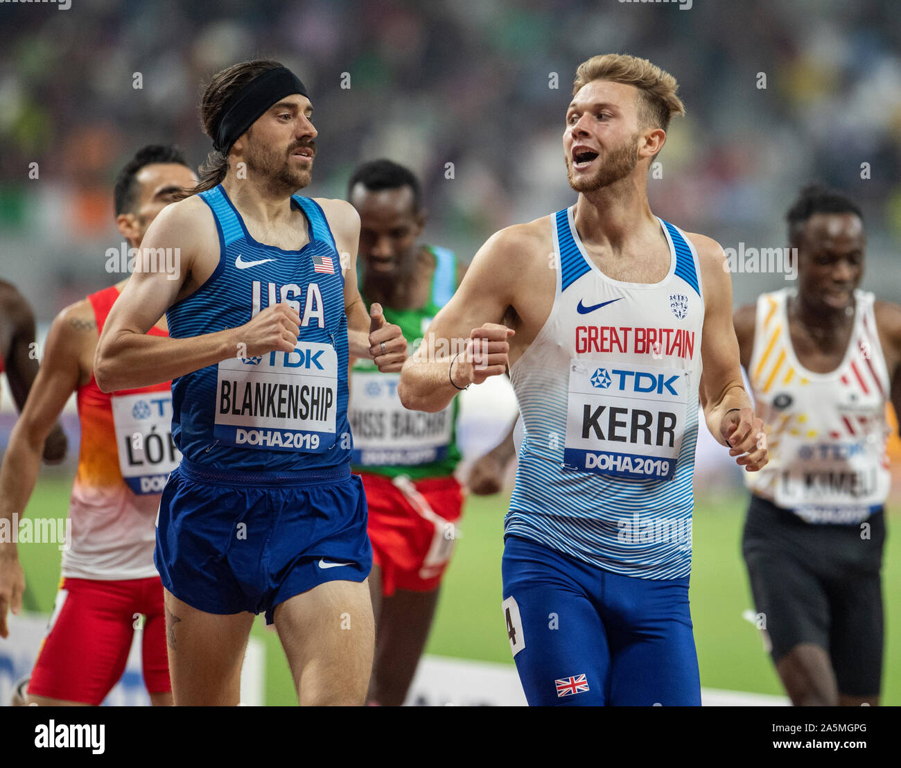 DOHA - QATAR OCT 3: Josh Kerr of Great Britain & NI competing in the ...