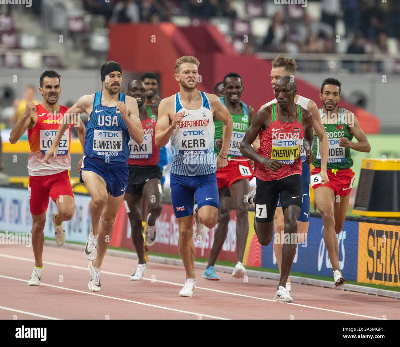 DOHA - QATAR OCT 3: Josh Kerr of Great Britain & NI competing in the ...