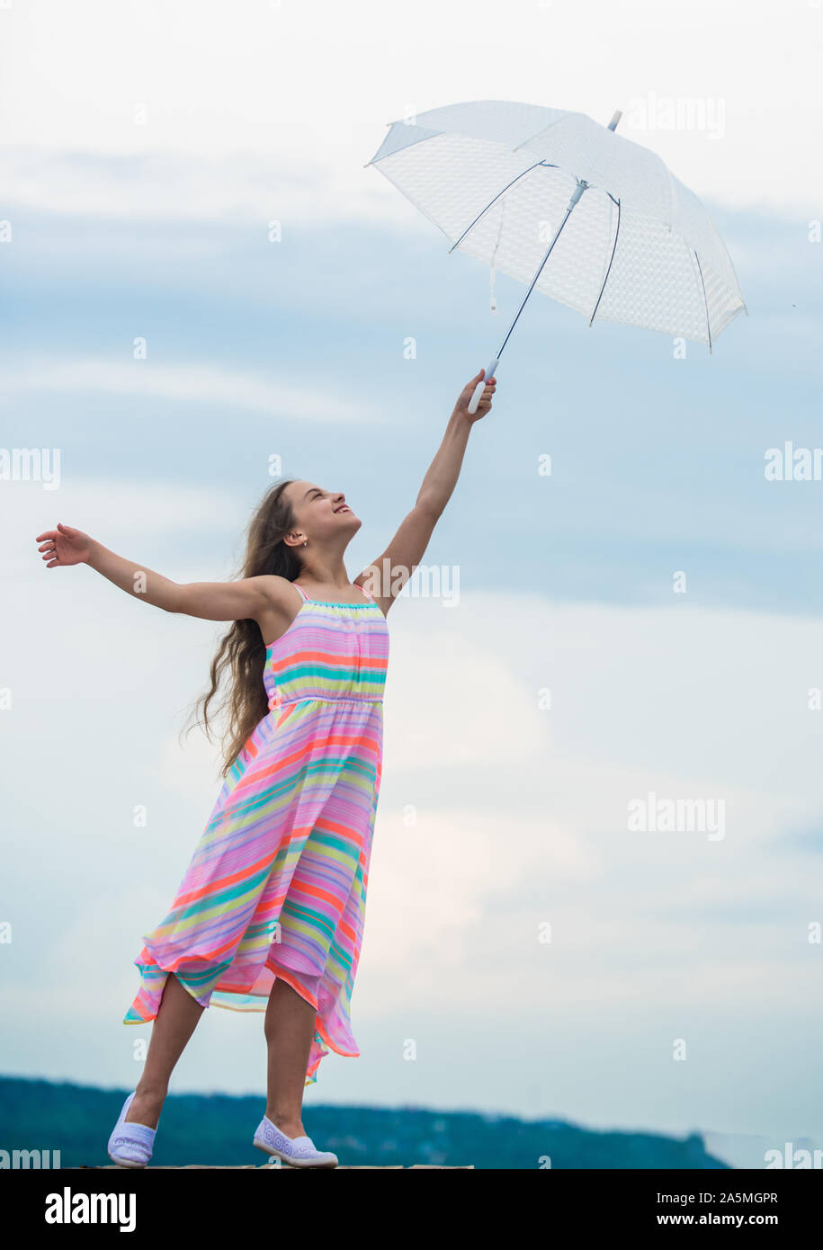 Feeling light. Anti gravitation. Fly drop parachute. Dreaming about ...