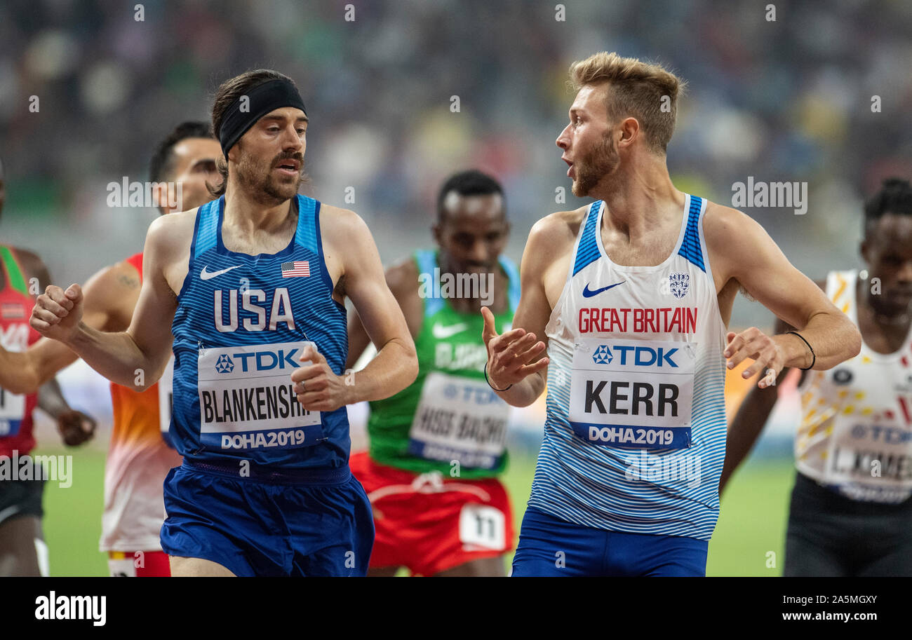 DOHA - QATAR OCT 3: Josh Kerr of Great Britain & NI competing in the ...