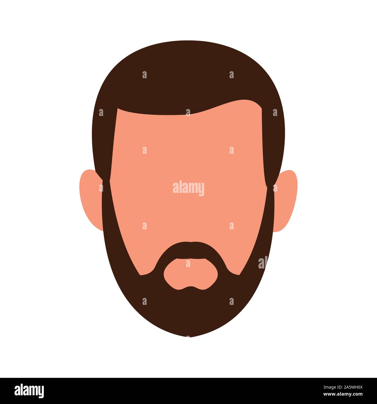 default man with beard, flat design Stock Vector Image & Art - Alamy