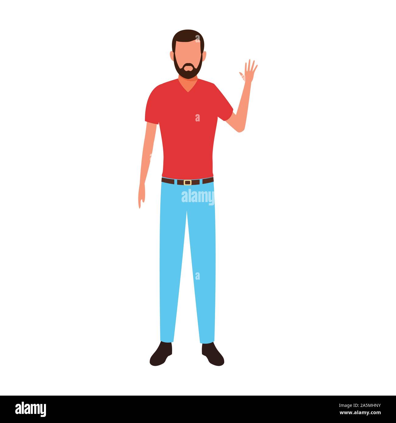 avatar man waving icon image Stock Vector Image & Art - Alamy