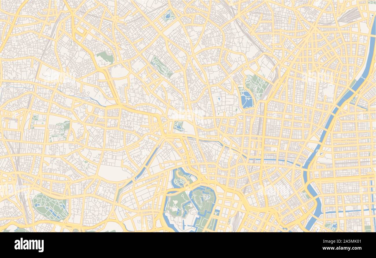 Printable street map of Bunkyo, Prefecture Tokyo, Japan. Map template ...