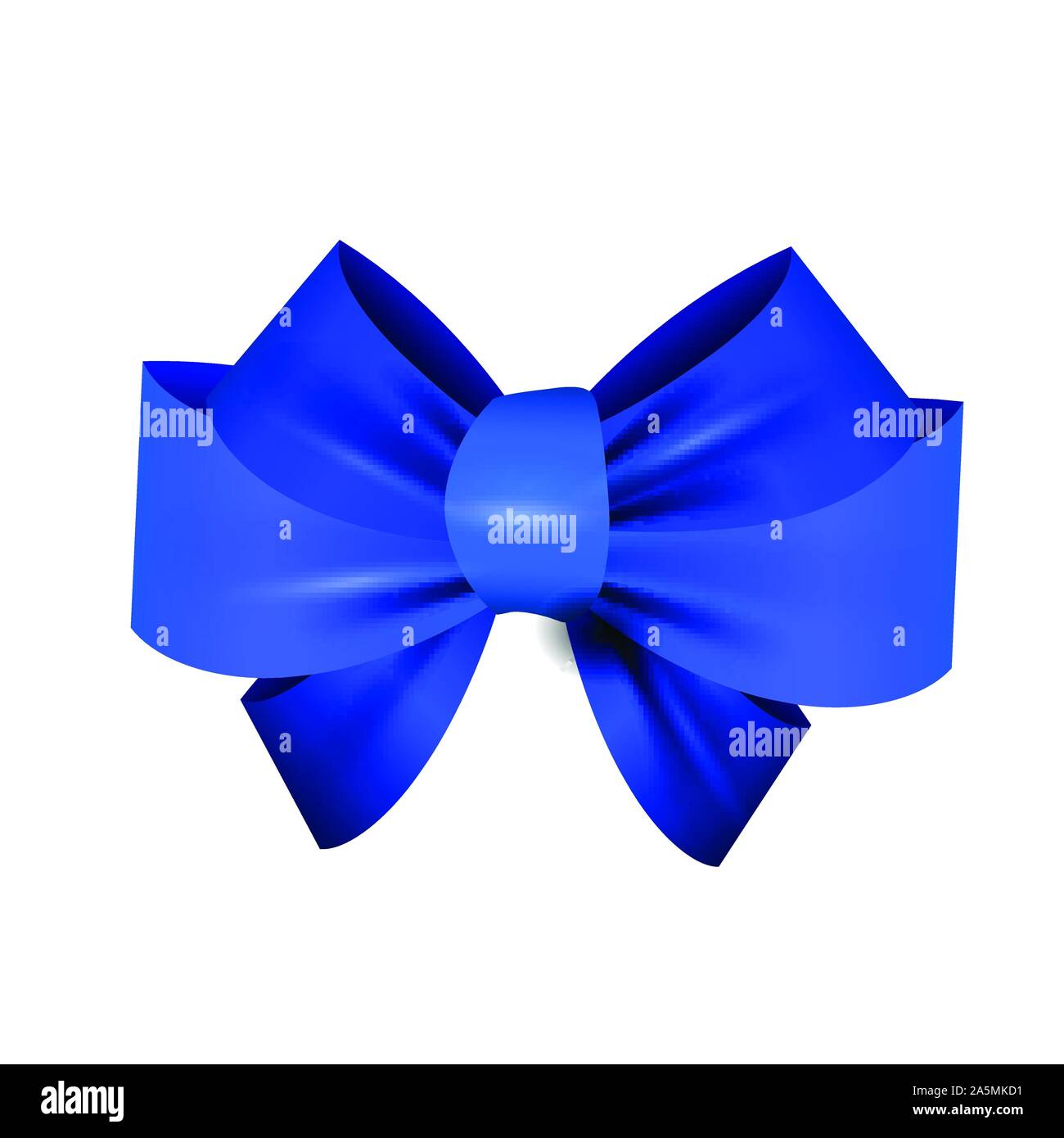 Beautiful blue bow isolated vector Stock Vector Image & Art - Alamy