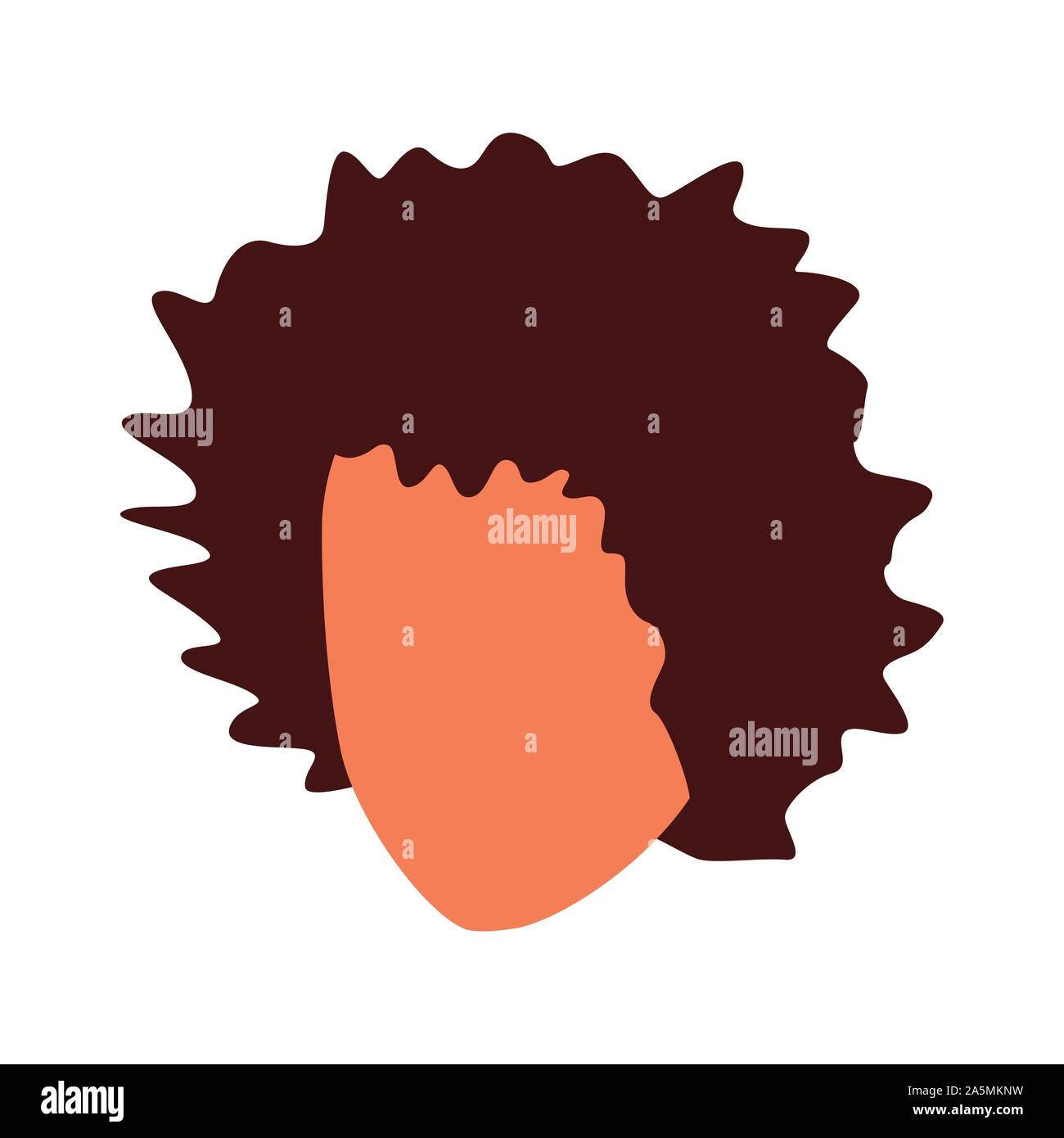 avatar woman with curly hair, flat design Stock Vector Image & Art - Alamy