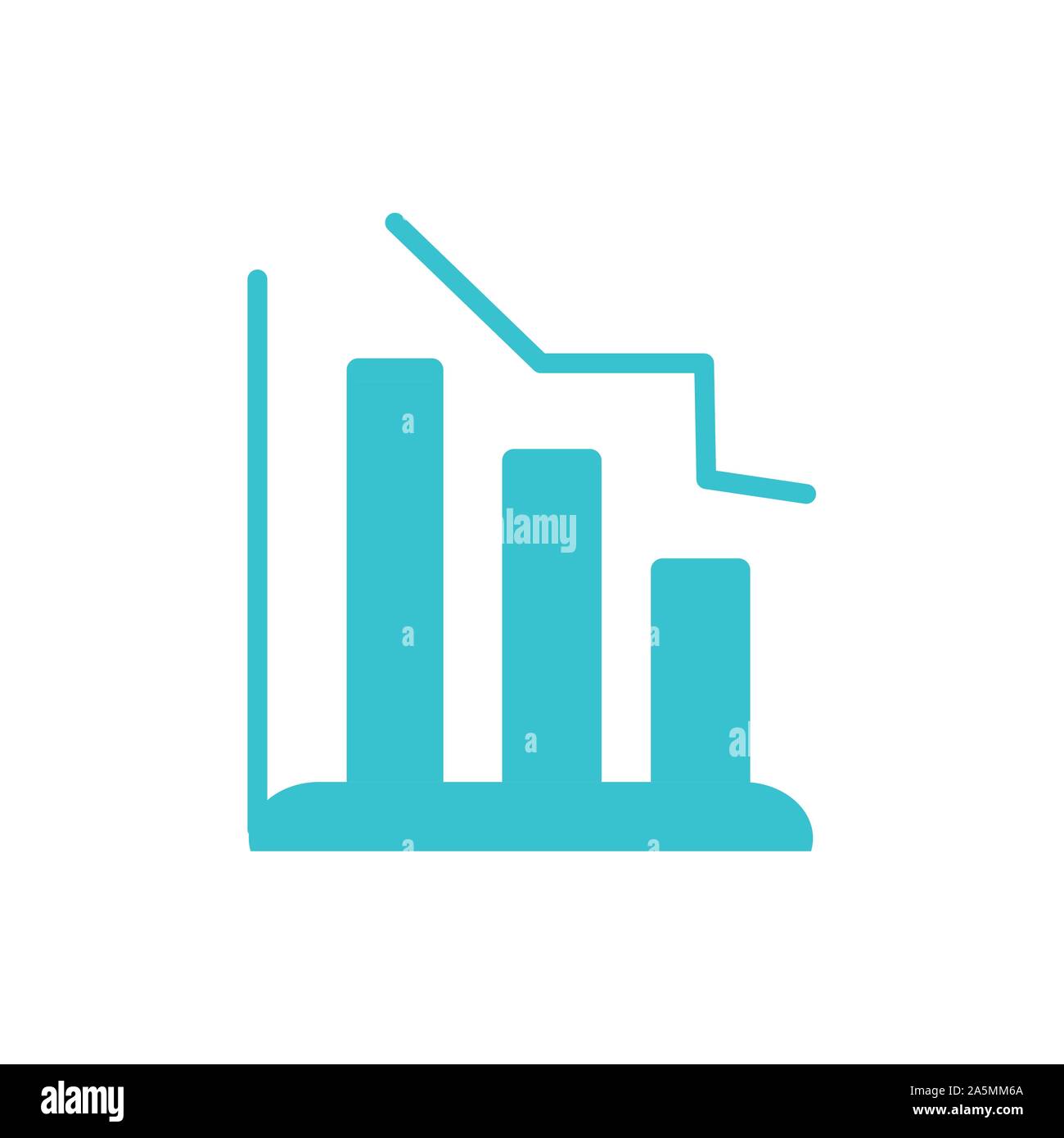 statistics diagram business finance color silhouette vector ...