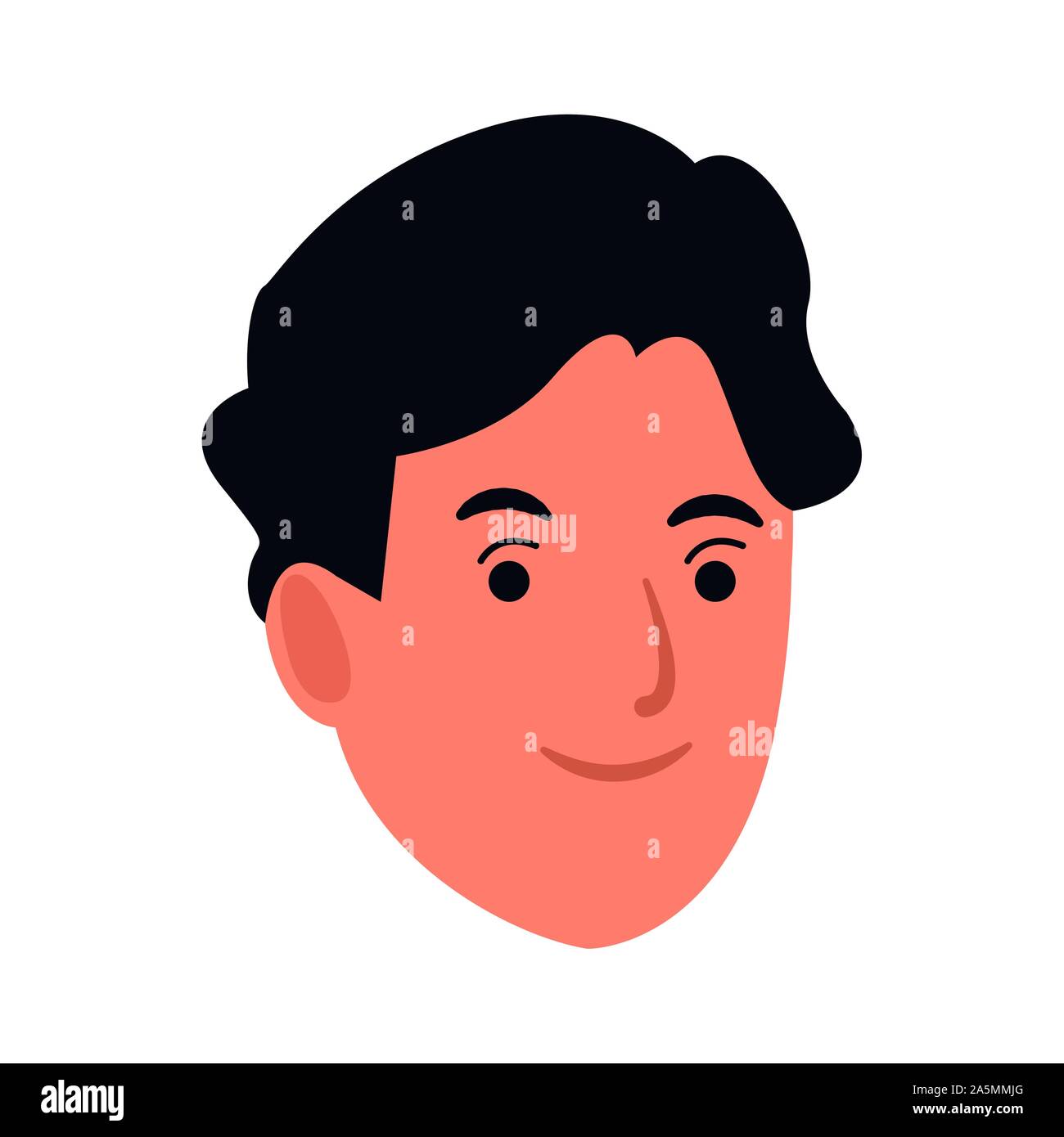 cartoon man icon, flat design Stock Vector Image & Art - Alamy