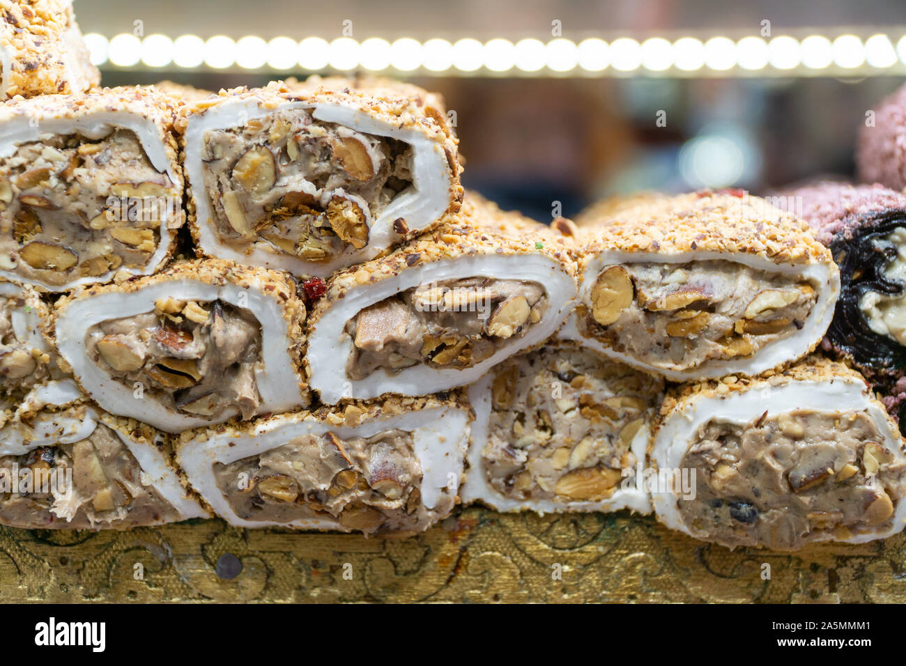 Lokum also known as Turkish Delight, Traditional Turkish Dessert Stock ...