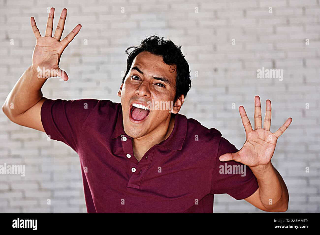 Surprised Adult Male Stock Photo - Alamy