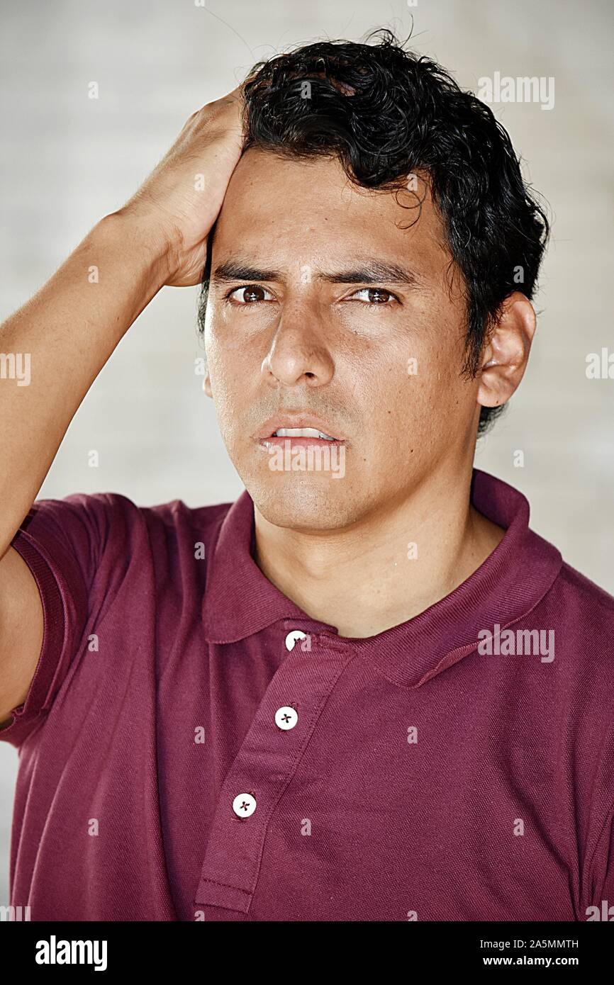 An Unhappy Handsome Male Stock Photo - Alamy