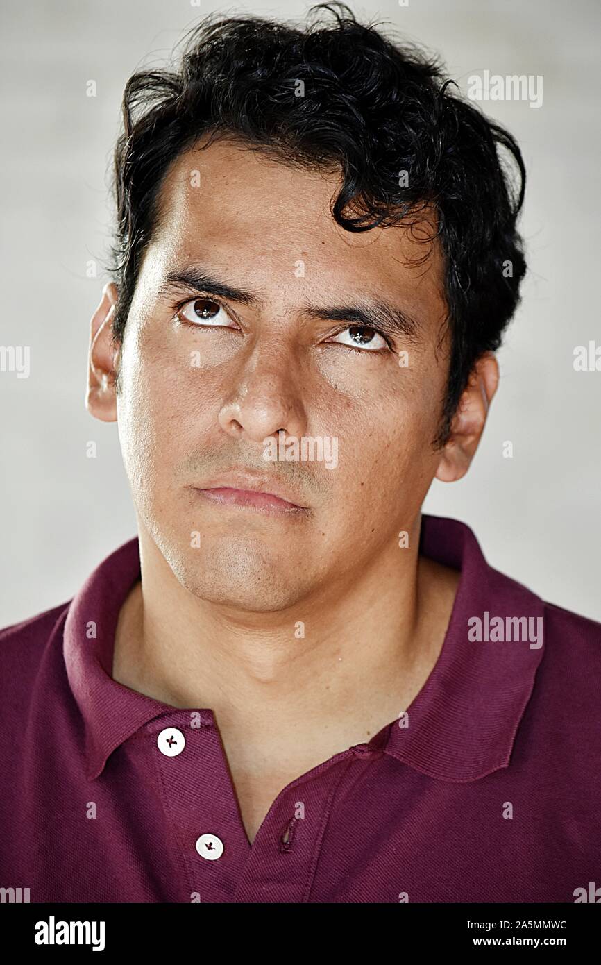 Worrisome Adult Male Stock Photo - Alamy