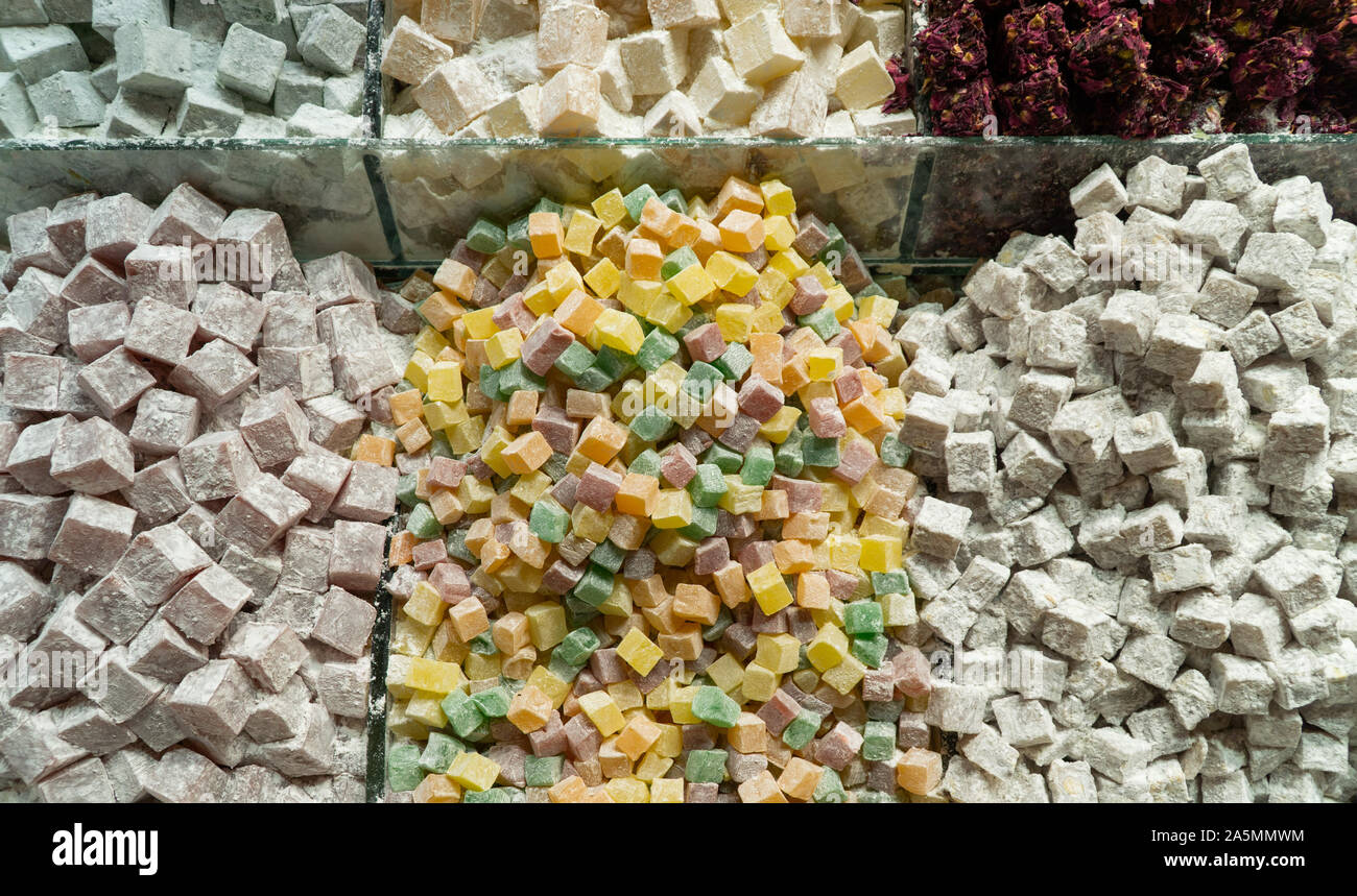 Lokum also known as Turkish Delight, Traditional Turkish Dessert Stock ...