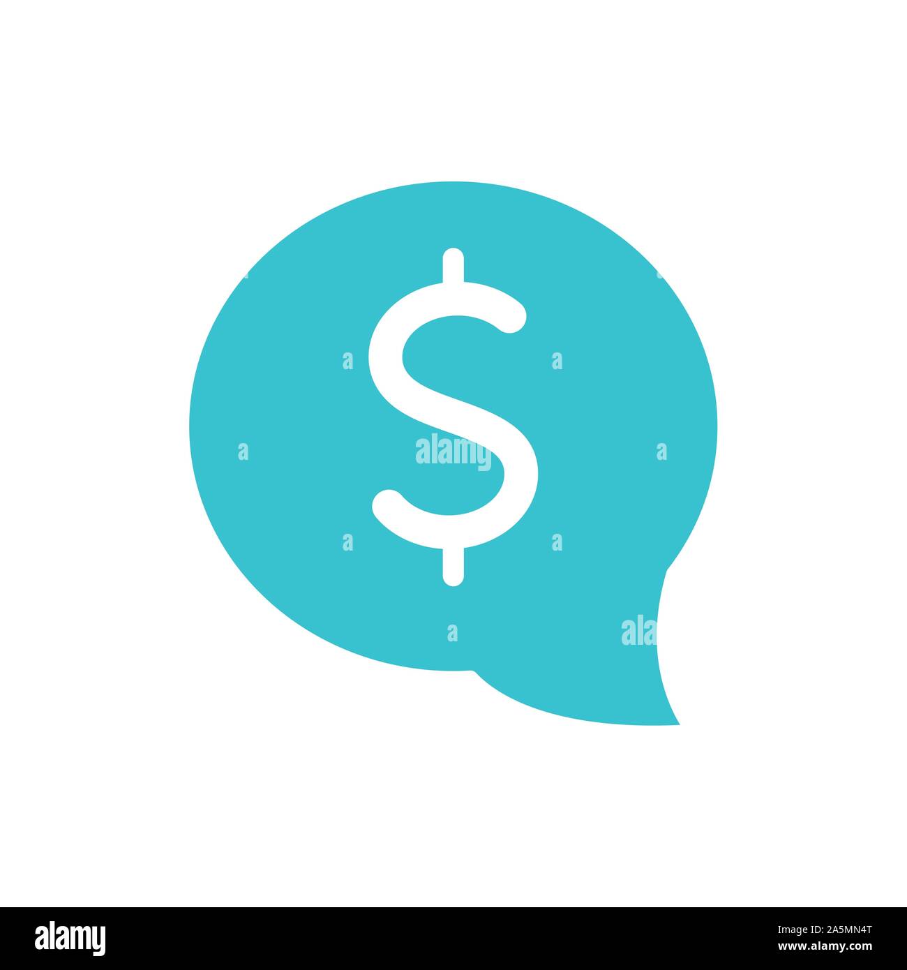 money talk bubble business finance color silhouette vector illustration ...