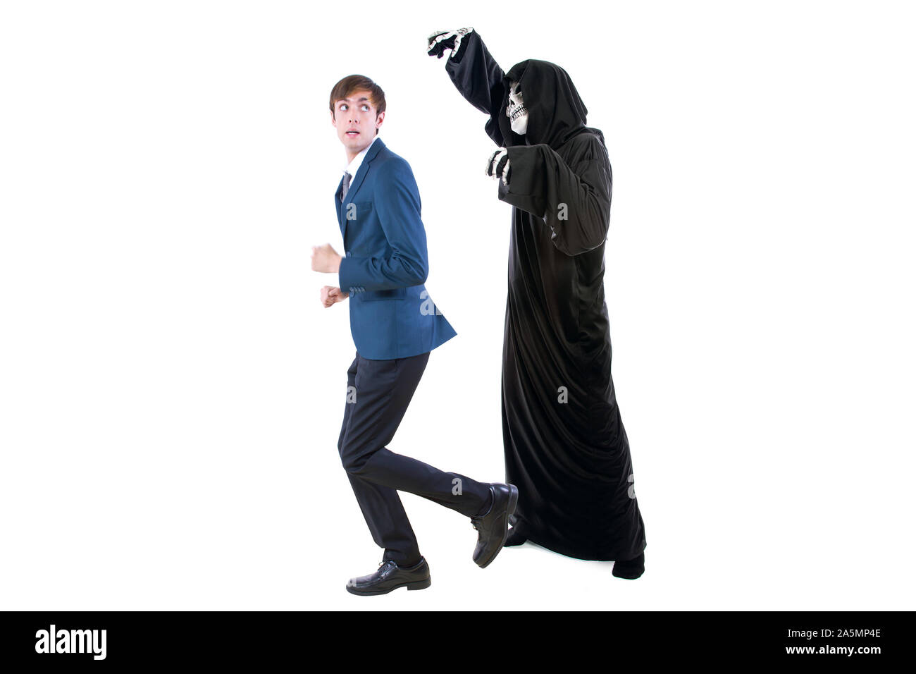 Scared Man Running Away High Resolution Stock Photography and Images ...