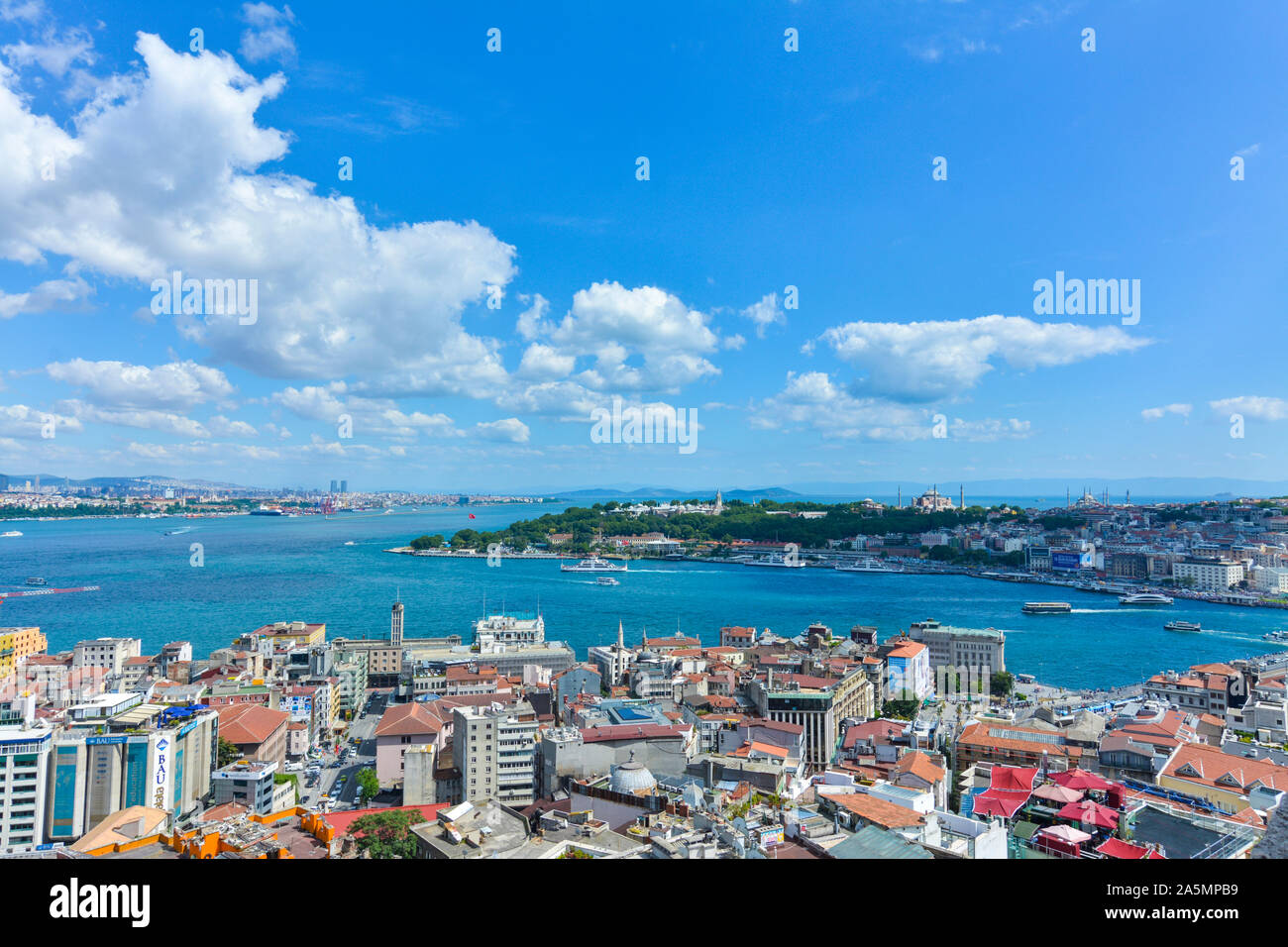 Aerial views of Istanbul in Turkey Stock Photo - Alamy