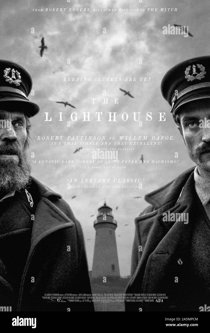 THE LIGHTHOUSE, US poster, from left: Willem Dafoe, Robert Pattinson ...