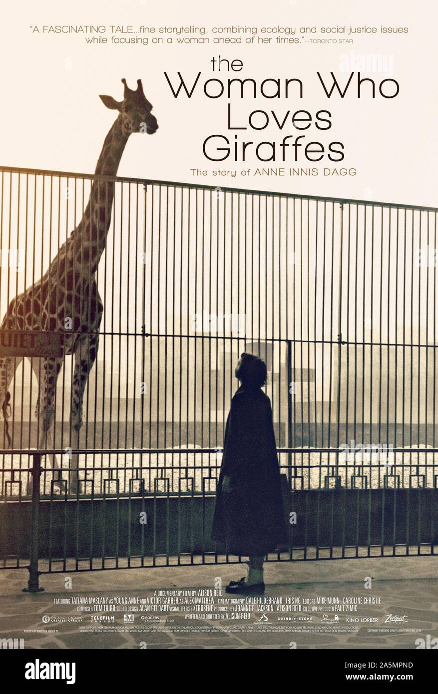THE WOMAN WHO LOVES GIRAFFES, US poster, Anne Innis Dagg, 2018 ...