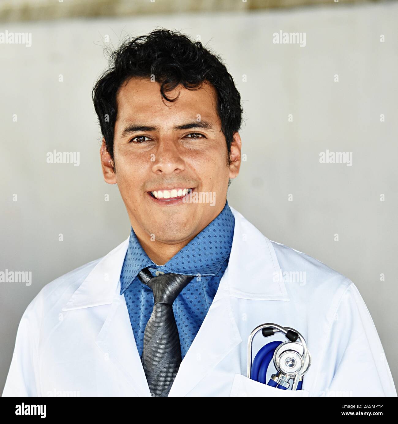 Happy Adult Male Doctor Stock Photo - Alamy