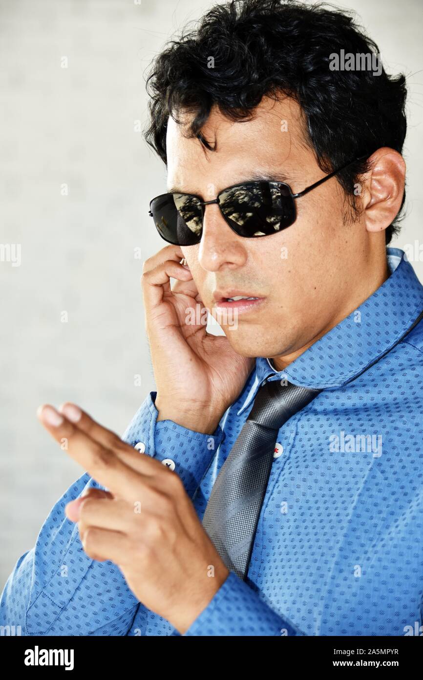 Security Guard Pointing Stock Photo - Alamy