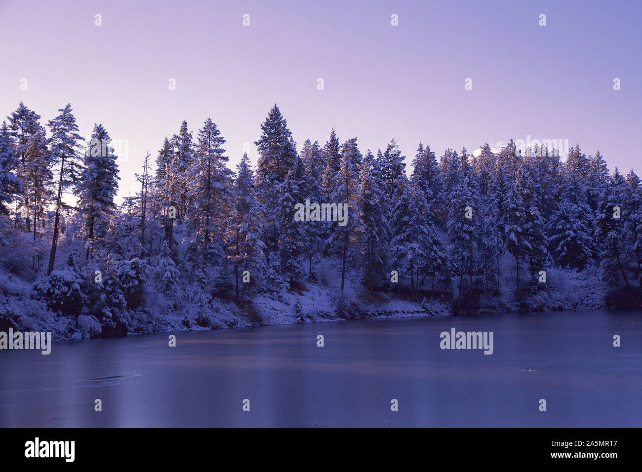 Evergreen lake hi-res stock photography and images - Alamy