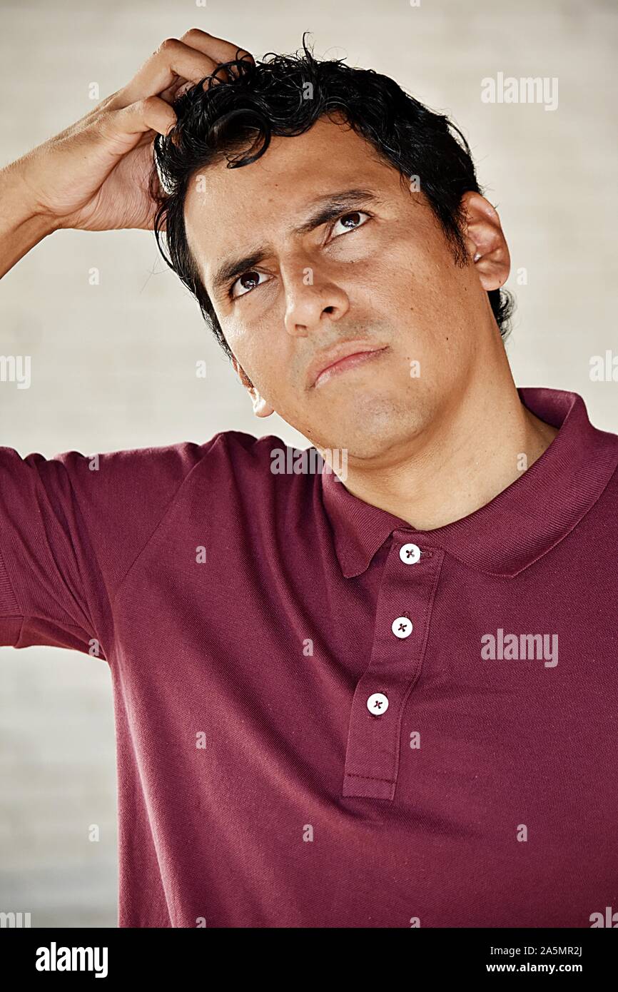 Confused Middle Aged Person Stock Photo - Alamy