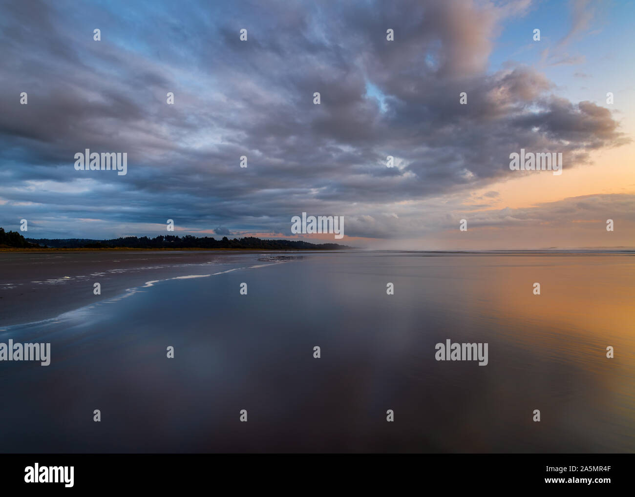 A color sunset landscape from Humboldt County, California Stock Photo ...