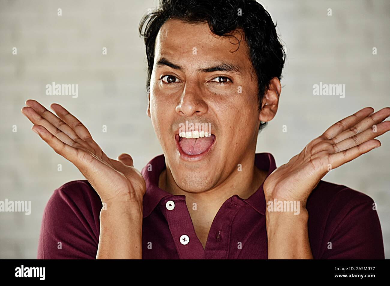 Surprised Male Man Stock Photo - Alamy