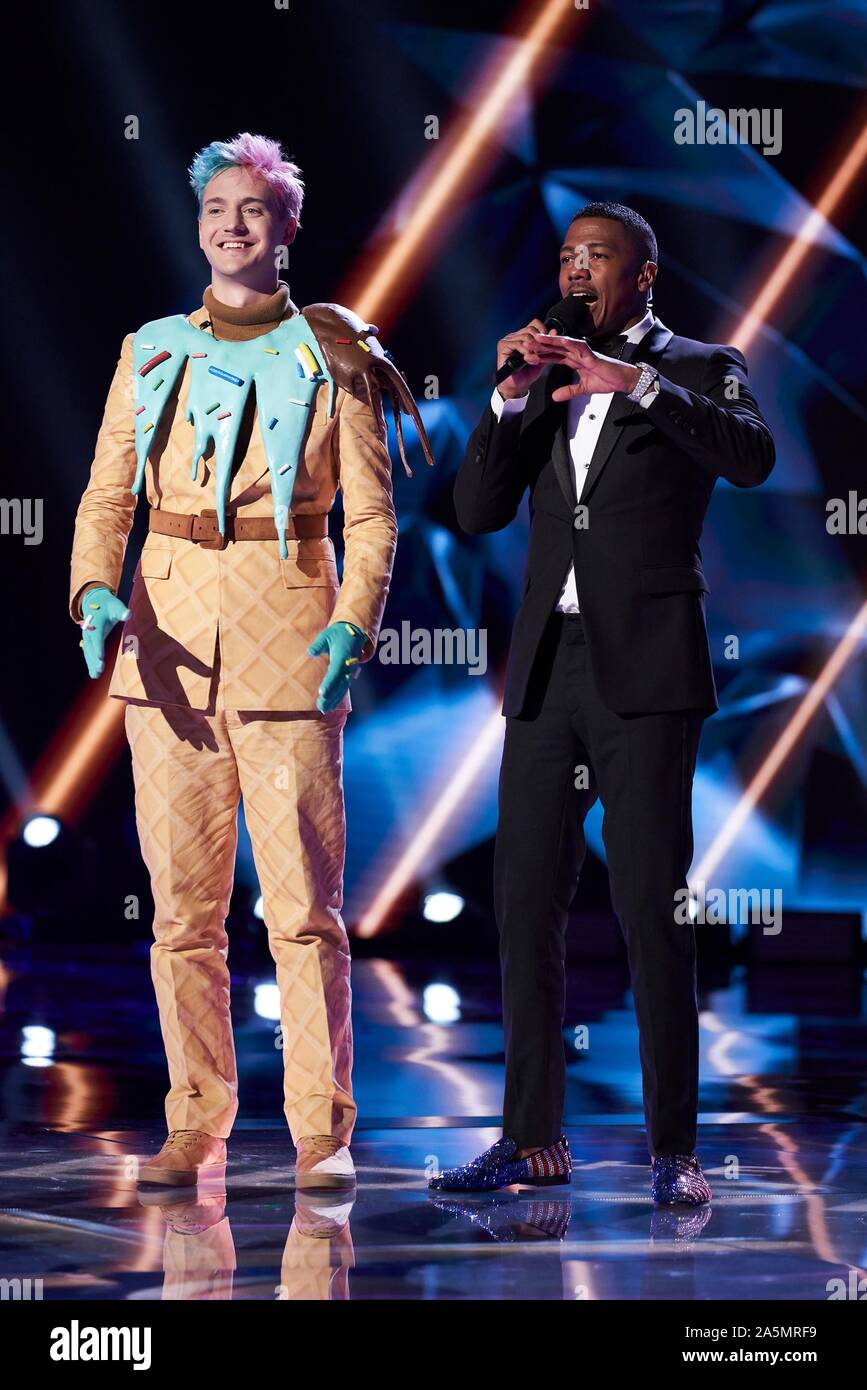 THE MASKED SINGER, from left: Ninja (aka Richard Blevins, revealed as ...