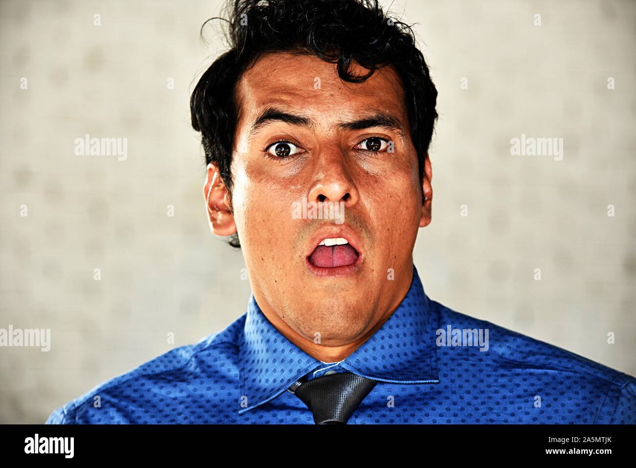 Shocked Handsome Person Stock Photo - Alamy