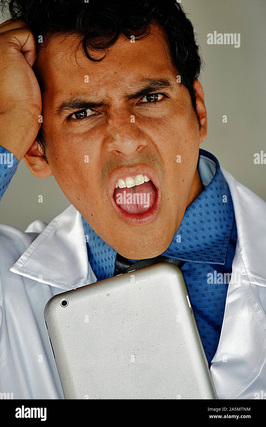 Doctor stress computer hi-res stock photography and images - Alamy