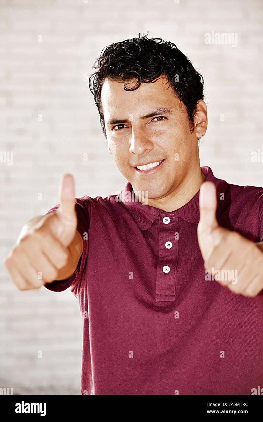 Happy Handsome Male Stock Photo - Alamy