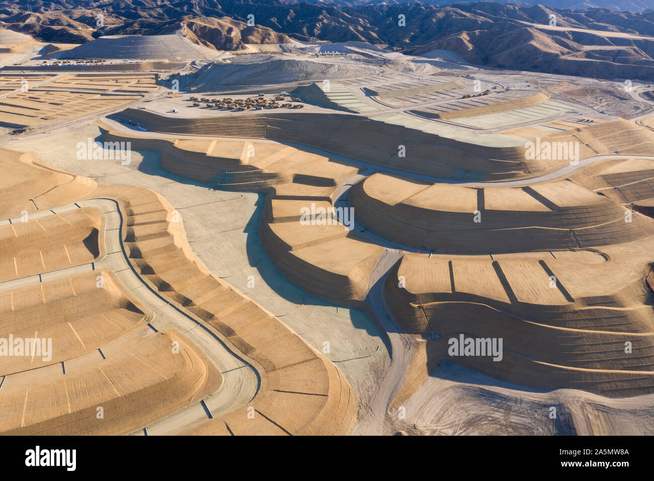 Newhall Ranch master planned community under construction aerials Stock ...