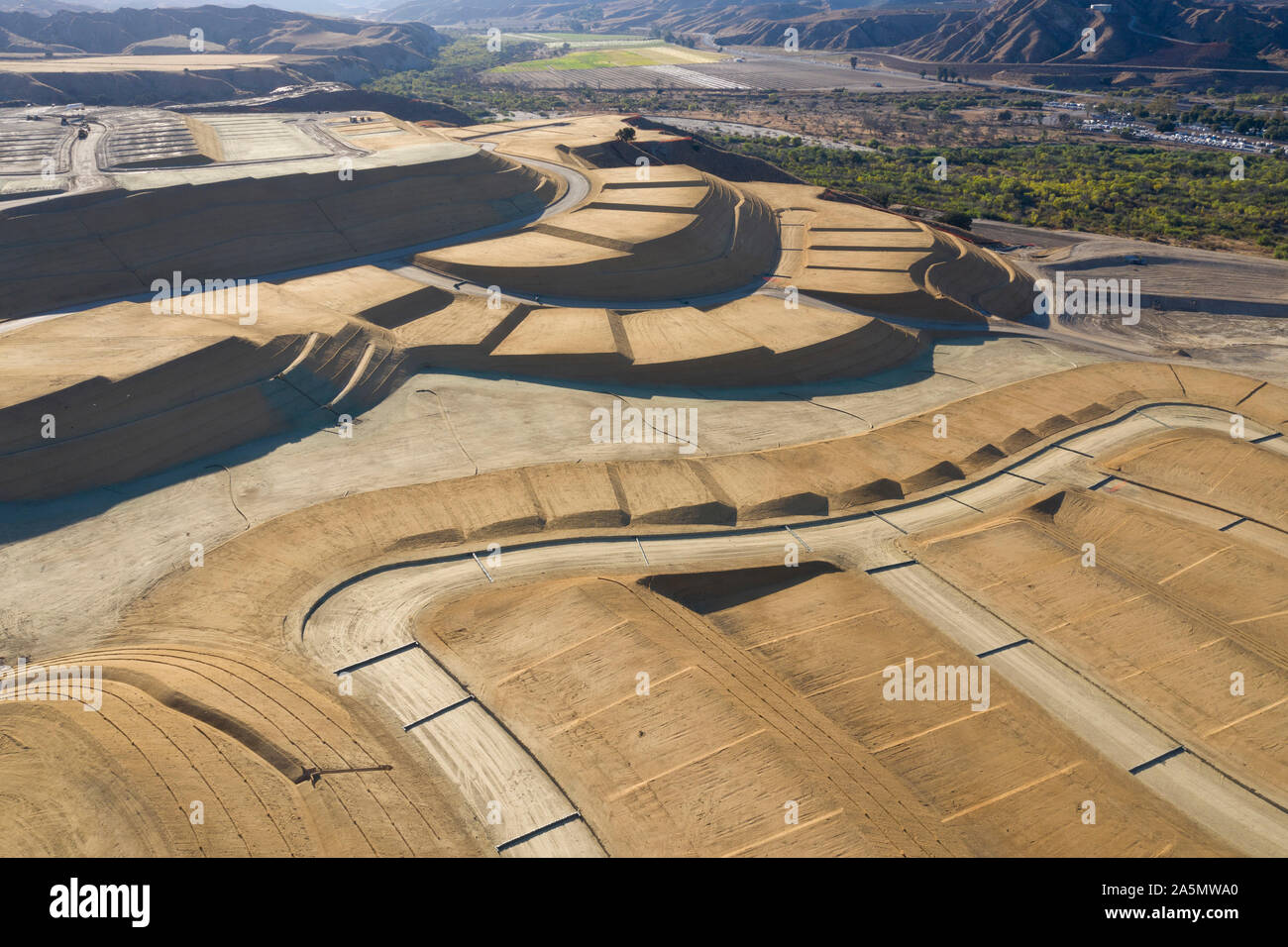 Newhall Ranch master planned community under construction aerials Stock ...