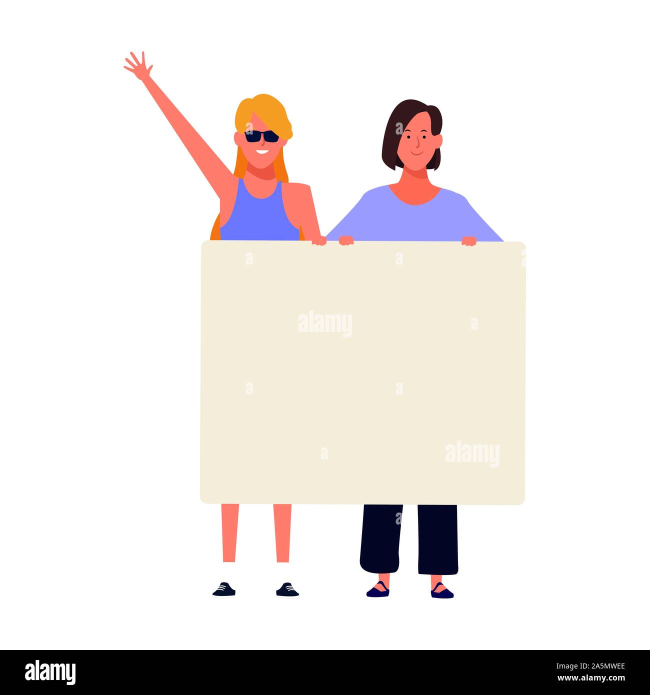 White women protesting Cut Out Stock Images & Pictures - Alamy