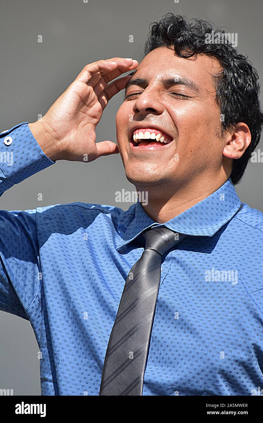 Diverse Business Man And Laughter Stock Photo - Alamy