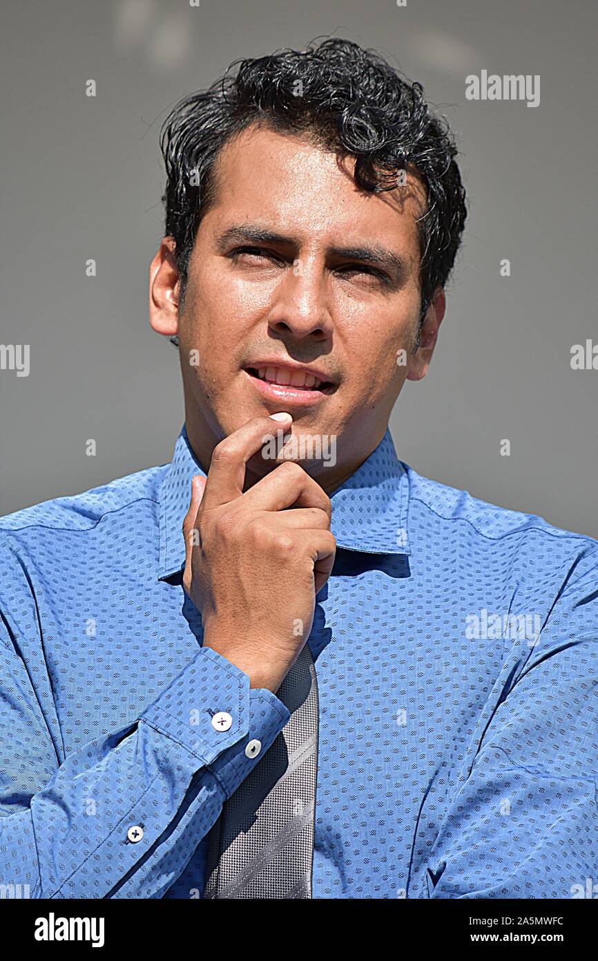 Thoughtful tie hi-res stock photography and images - Alamy