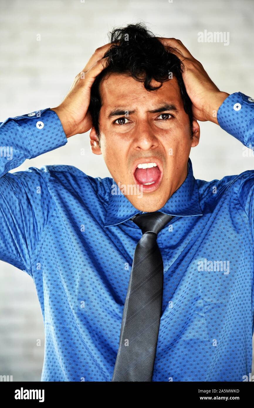 Surprised Business Man Stock Photo - Alamy