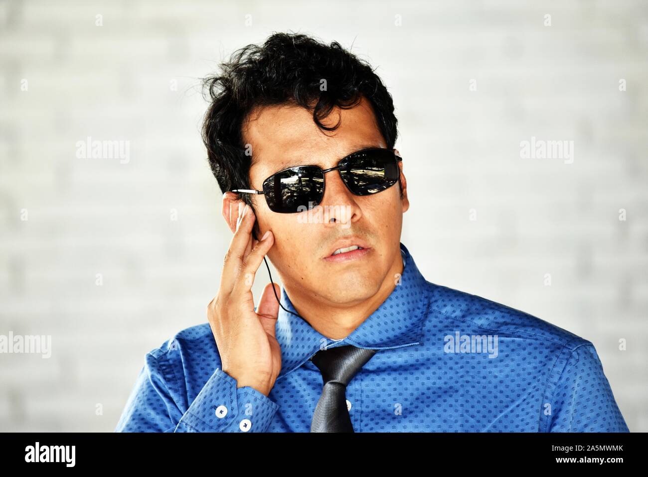 An Attractive Security Guard Stock Photo - Alamy