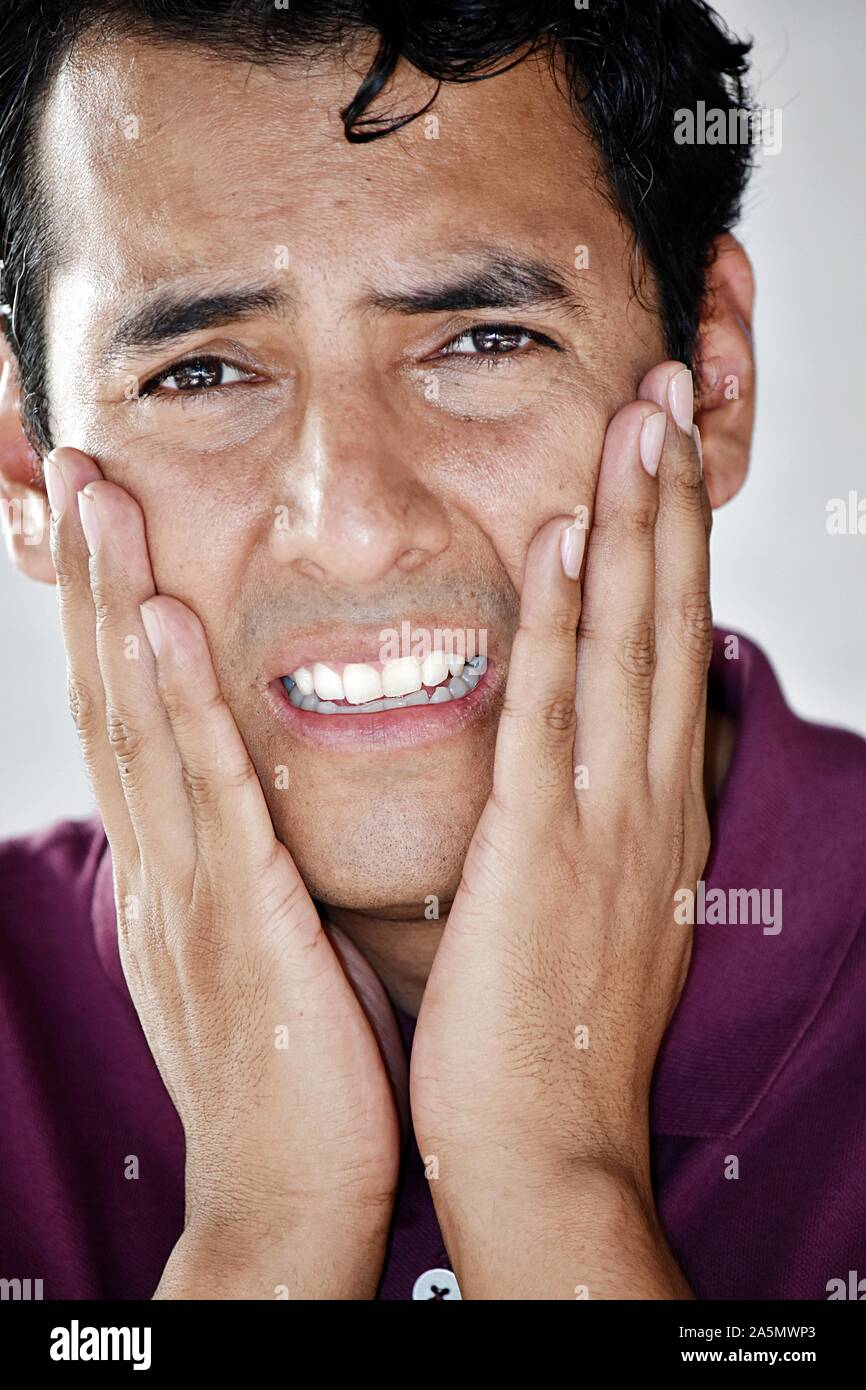 Stressed male hi-res stock photography and images - Alamy
