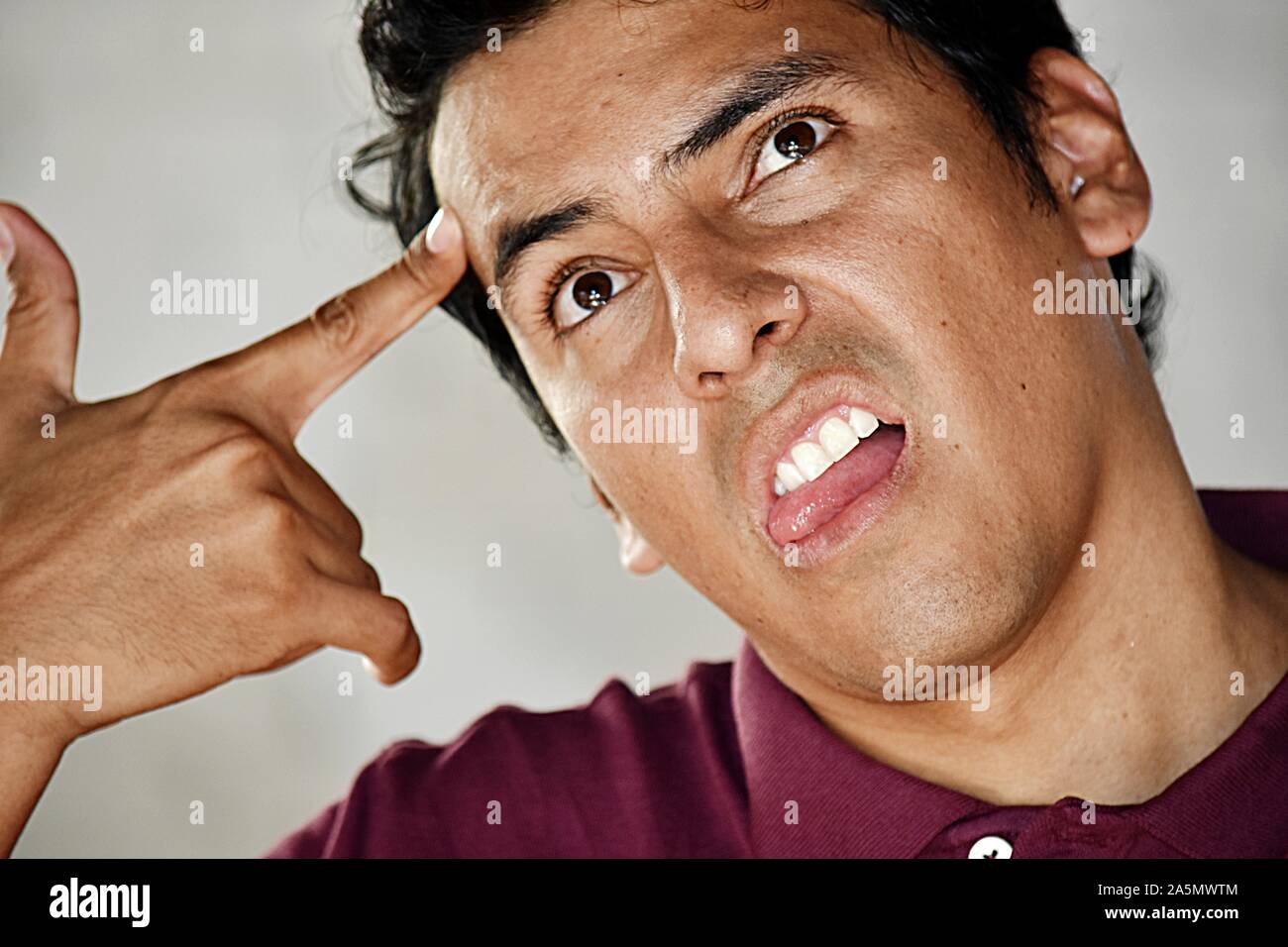 Crazy Handsome Person Stock Photo - Alamy