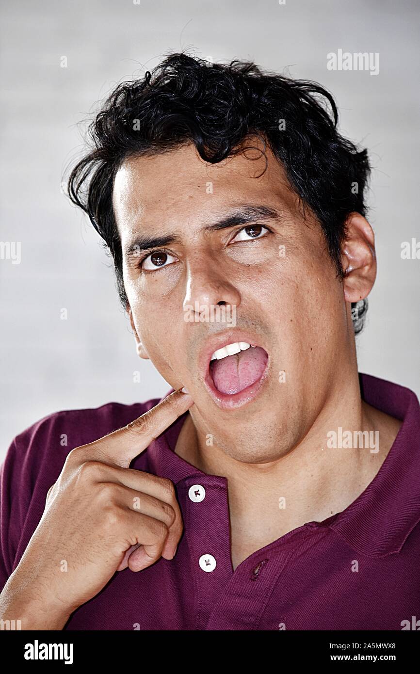 Male With Toothache Stock Photo - Alamy