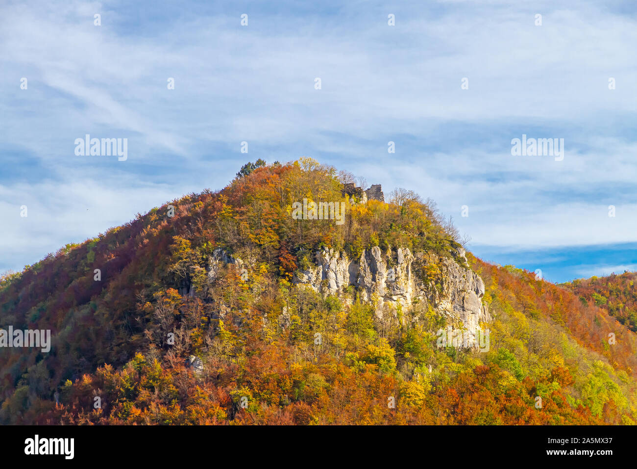 Landscape above Seeburg, Bad Urach, Swabian Alps Stock Photo - Alamy