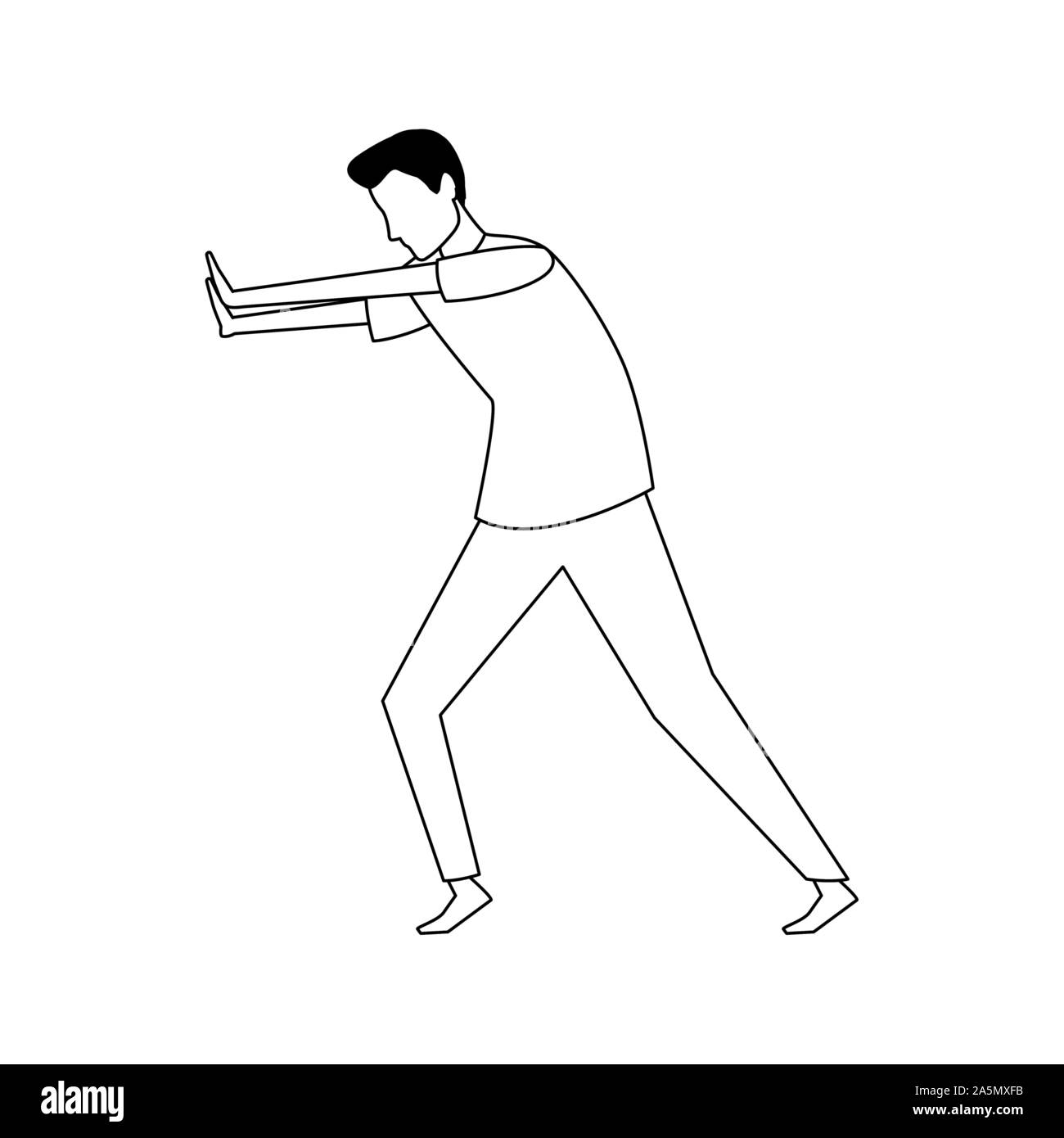 Pulling cloth Stock Vector Images - Alamy