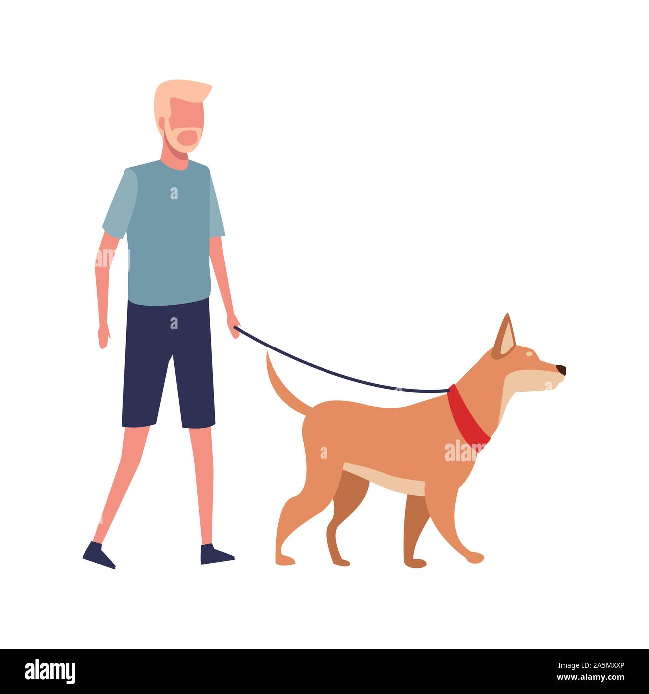 Healthy old dog Stock Vector Images - Alamy